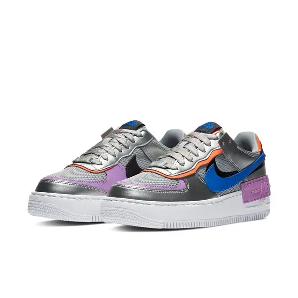 Nike Force 1 Shadow "metallic Silver - Silverblue