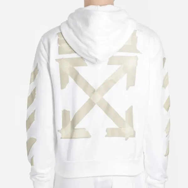 Off-White Ss20 Arrows Sketch Logo Zip Hoodie