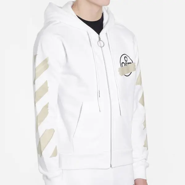 Off-White Ss20 Arrows Sketch Logo Zip Hoodie