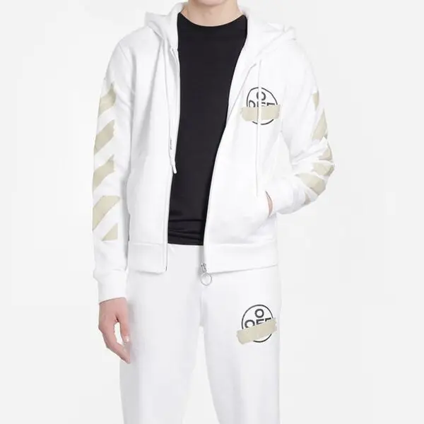 Off-White Ss20 Arrows Sketch Logo Zip Hoodie