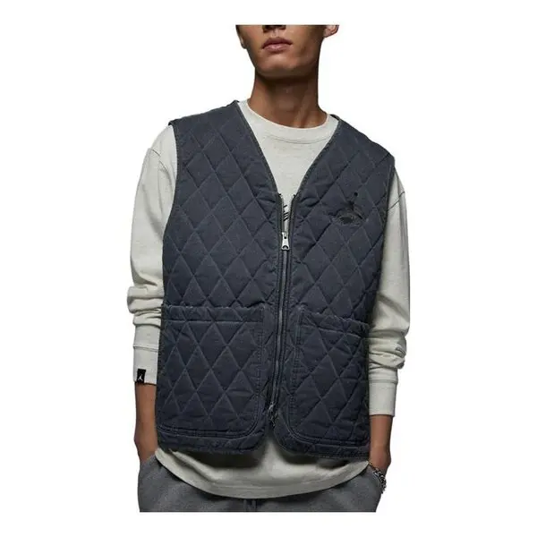 JORDAN Flight Heritage Quilted Vest - Black