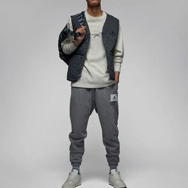 JORDAN Flight Heritage Quilted Vest - Black