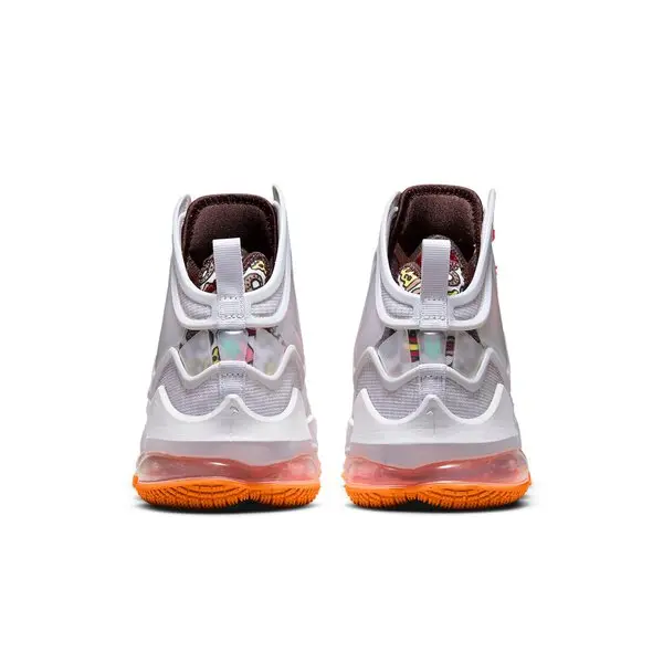 Nike Lebron 19 "fast Food" Athletic Sneakers - Grey/orange