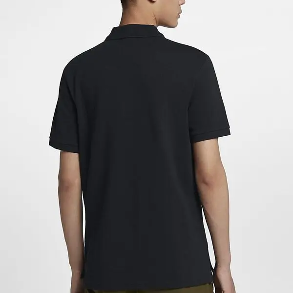 Nike Small Logo Casual Sports Short Sleeve Polo Shirt - Black
