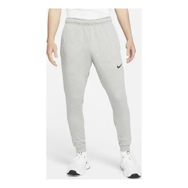 Nike Dri-fit Solid Color Casual Training Sports Pants/trousers/joggers Gray - Grey