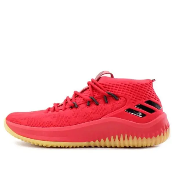 Adidas Dame 4 "red Gum" Sneakers - Red/black