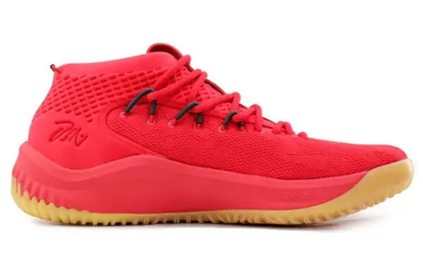 Adidas Dame 4 "red Gum" Sneakers - Red/black