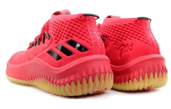 Adidas Dame 4 "red Gum" Sneakers - Red/black