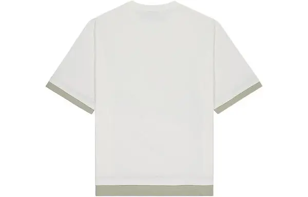 NEW BALANCE Crewneck Short Sleeve T-shirt Asia Sizing 'white Grey - White/grey