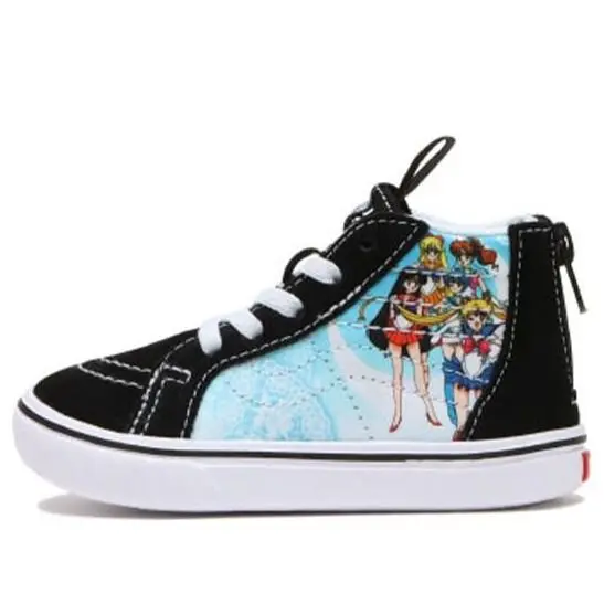 VANS Sailor Moon X Sk8-hi Zip Comfycush 'pretty Guardian - Black/blue/white