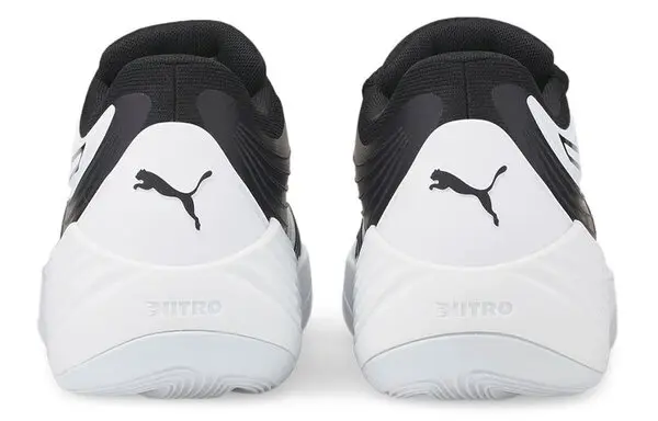 PUMA Fusion Nitro Basketball Sneakers - White/black