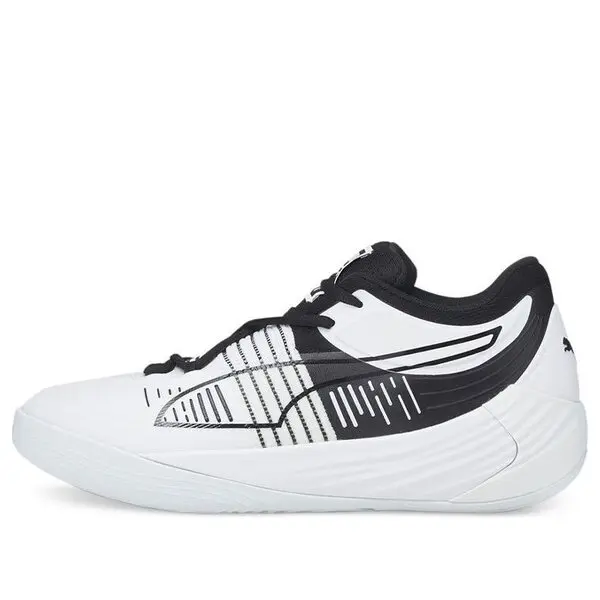 PUMA Fusion Nitro Basketball Sneakers - White/black
