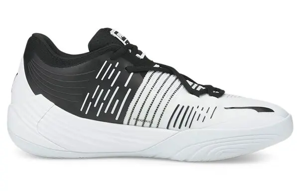 PUMA Fusion Nitro Basketball Sneakers - White/black