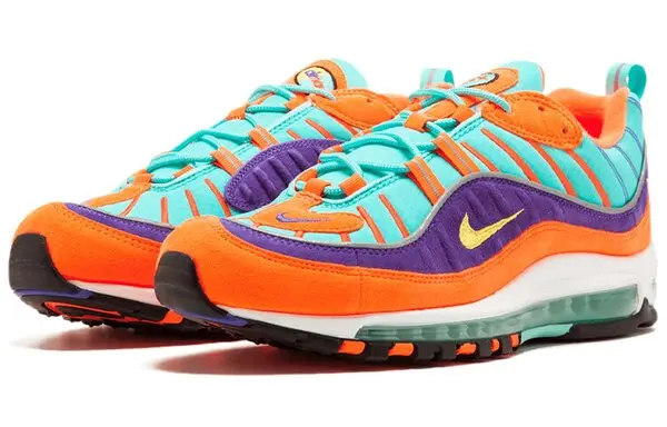 Nike Max 98 Qs "cone" Sneakers - Orange/purple