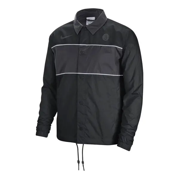 Nike Brooklyn Nets Coach Jacket 'black