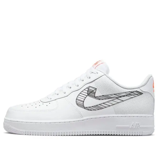 Nike Force 1 '07 '3d Swoosh' Sneakers - White/black