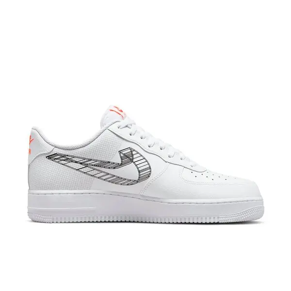 Nike Force 1 '07 '3d Swoosh' Sneakers - White/black
