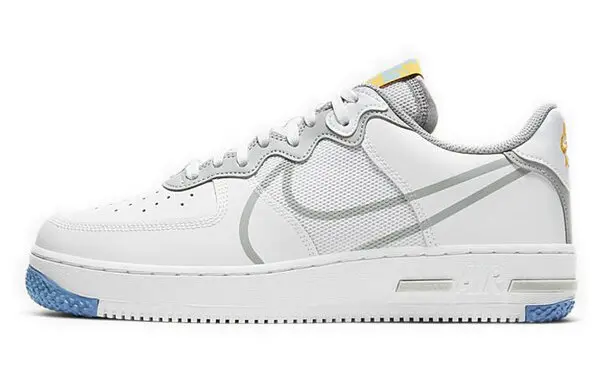 Nike Force 1 React Sneakers - White/blue