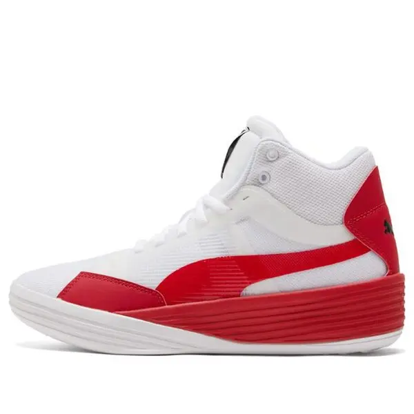 PUMA Clyde All-pro Mid Sneakers - White/red