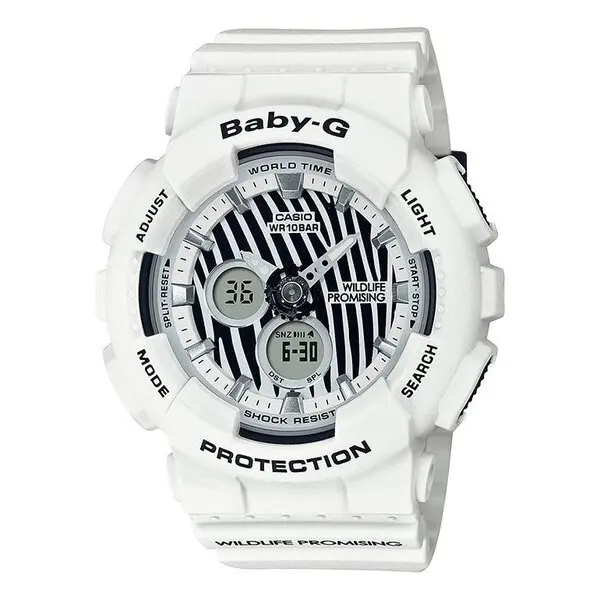 Casio Baby-g Ba-120wlp-7ajr Shockproof And Water Resistant Watch - White