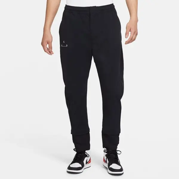 JORDAN Logo Alphabet Solid Color Drawstring Straight Casual Pants/trousers Autumn Black