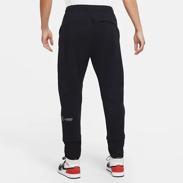 JORDAN Logo Alphabet Solid Color Drawstring Straight Casual Pants/trousers Autumn Black