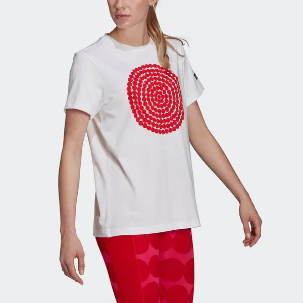 Adidas X Marimekko Graphic Print Short Sleeve T-shirt