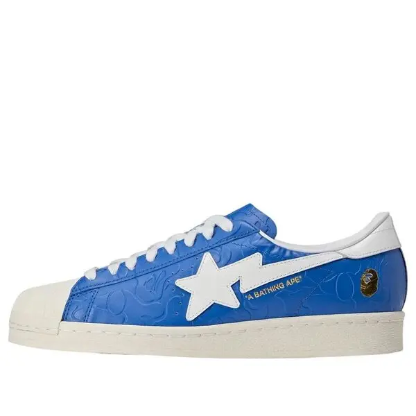 Adidas X A Bathing Ape Superstar Vintage 'blue White