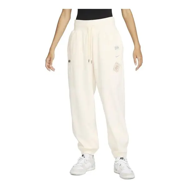 Nike X Naomi Osaka Phoenix High-waisted Oversized Sweatpants - White