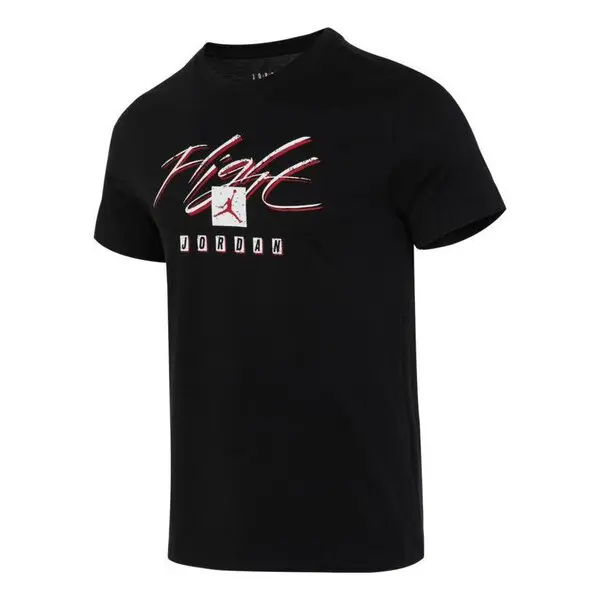 JORDAN Flight Essentials T-shirt 'black - Black/multi-color