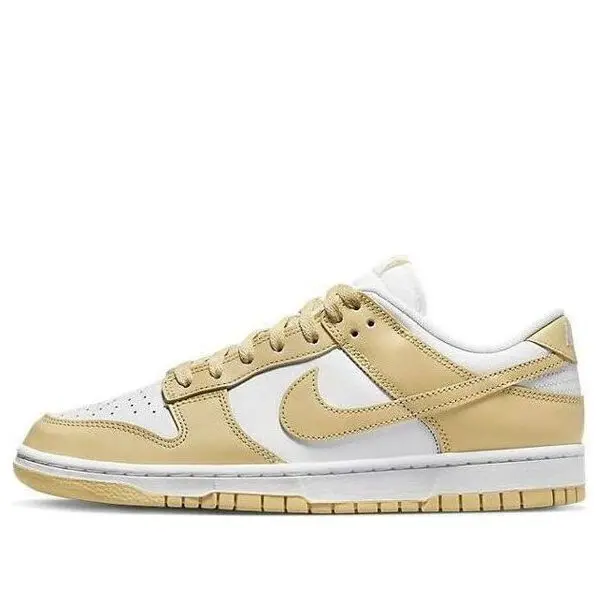 Nike Dunk Low "team Gold" Sneakers - White/team Gold-white-white