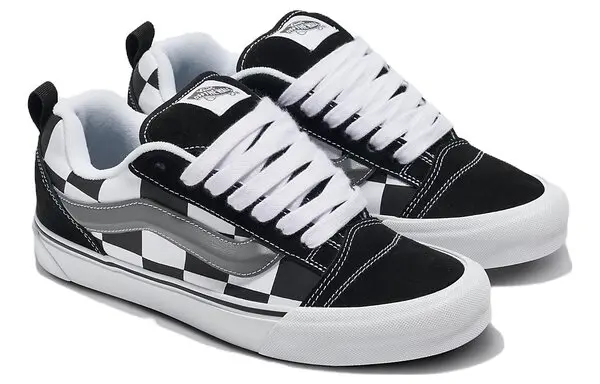 VANS Knu Skool Mega Check Sneakers - Black/white