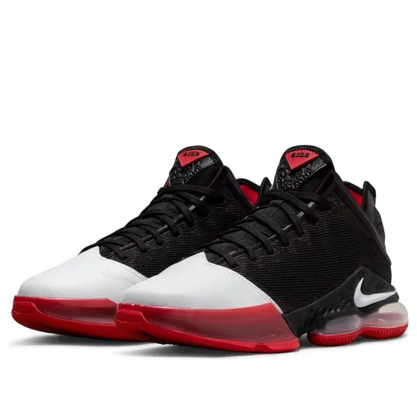 Nike Lebron 19 Low "bred" Athletic Sneakers - Black/white/red