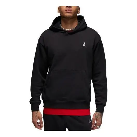 JORDAN Fleece Pullover Hoodie - Black