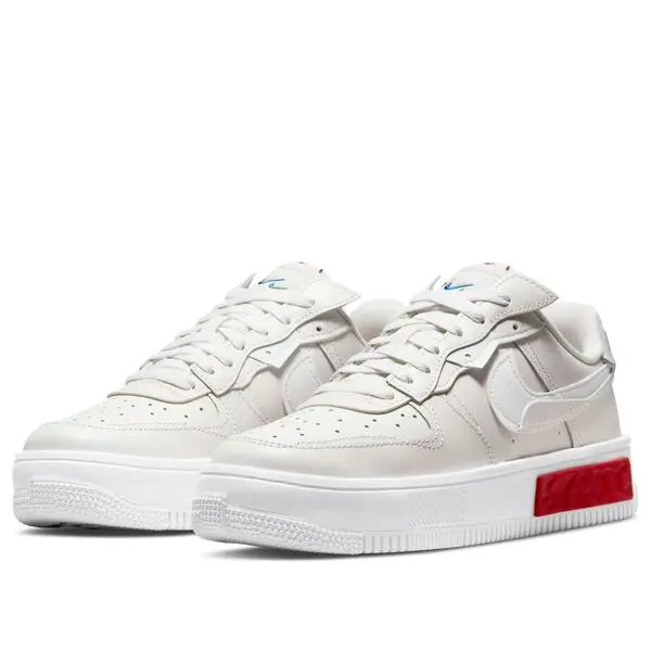 Nike Force 1 Fontanka Low Top Sneakers - White/red