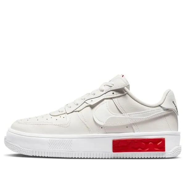 Nike Force 1 Fontanka Low Top Sneakers - White/red