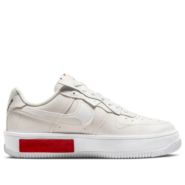 Nike Force 1 Fontanka Low Top Sneakers - White/red