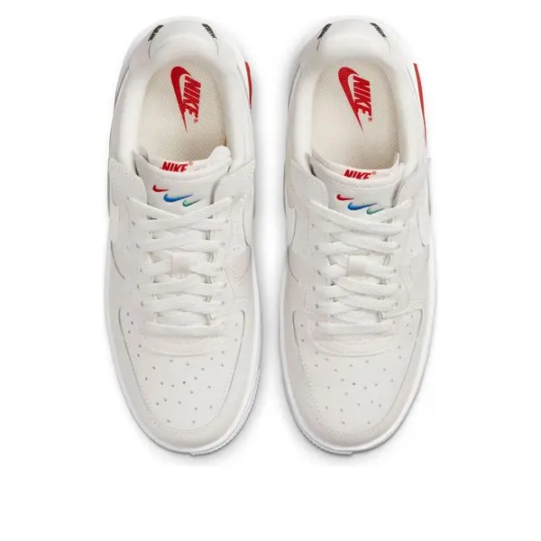 Nike Force 1 Fontanka Low Top Sneakers - White/red