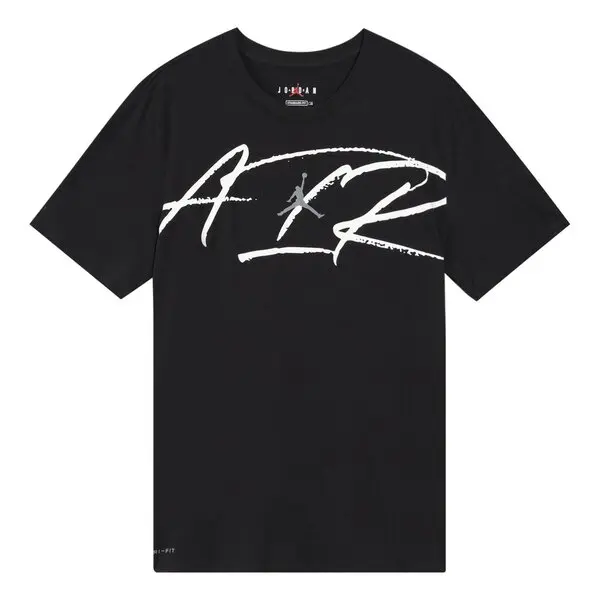 JORDAN Air Script Basketball Short Sleeve - Black