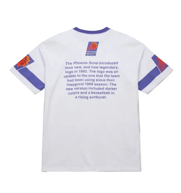 Mitchell & Ness Nba Origins Premium Vintage T-shirt 'phoenix Suns