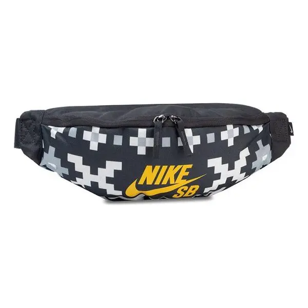 Nike Heritage Printed Skate Hip Pack - Antharcite/sail/dark Sulfur