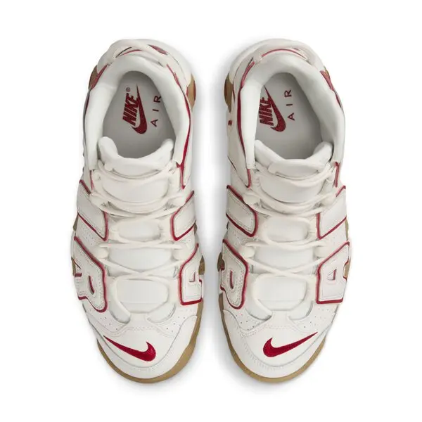 Nike More Uptempo 'phantom Gym Red Gum' Sneakers - Phantom/gum Light Brown/clear