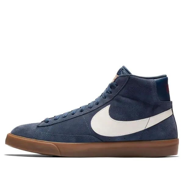Nike Blazer Mid Retro High Top Sneakers - Navy Blue