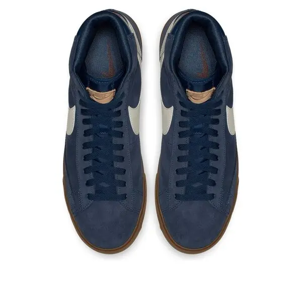 Nike Blazer Mid Retro High Top Sneakers - Navy Blue