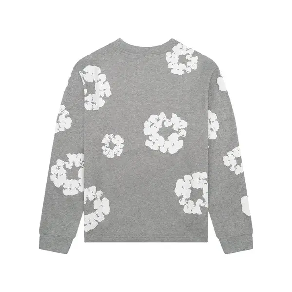 DENIM TEARS Cotton Wreath Long Sleeves T-shirt - Grey