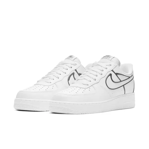 Nike Force 1 Low 'white Metallic Pewter - White/black