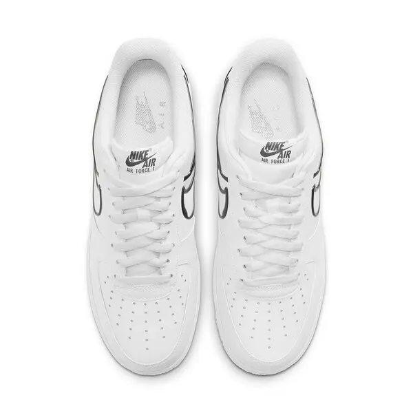 Nike Force 1 Low 'white Metallic Pewter - White/black