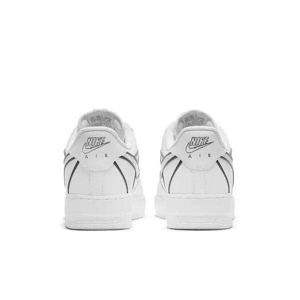 Nike Force 1 Low 'white Metallic Pewter - White/black