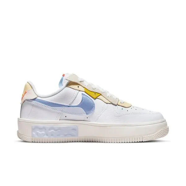 Nike Force 1 Fontanka 'set To Rise' Low Top Sneakers - White/blue/yellow