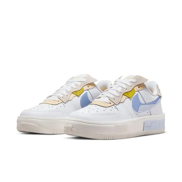 Nike Force 1 Fontanka 'set To Rise' Low Top Sneakers - White/blue/yellow